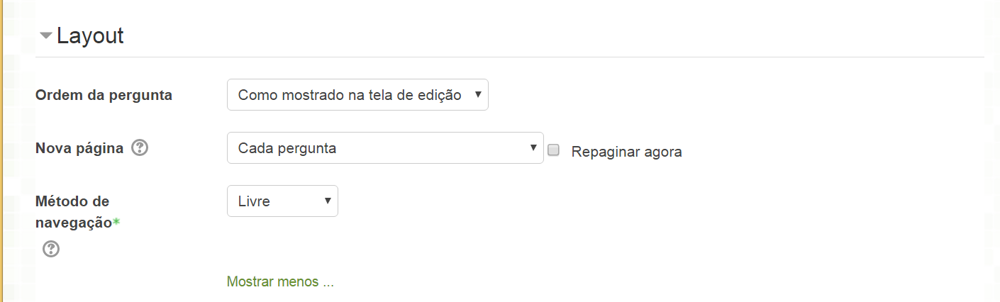 Criando e configurando o recurso de questionário – Base de conhecimento