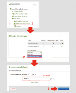 Habilitar acesso de “visitante” na sala virtual do Moodle – Base de ...